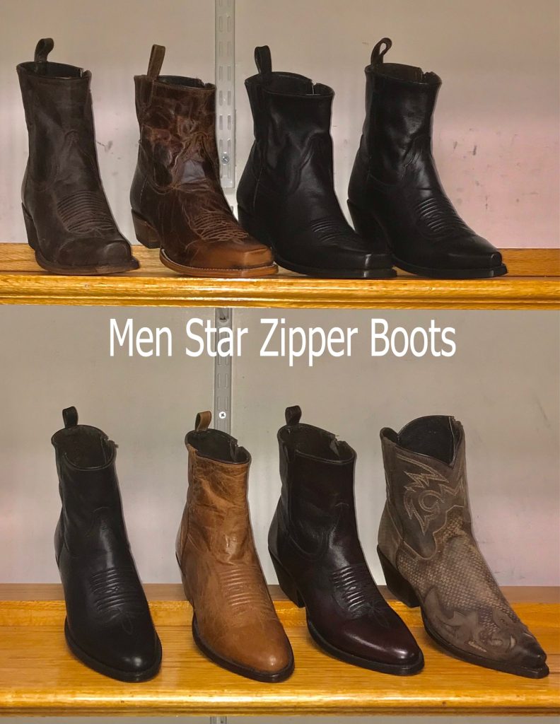 Men Star Zipper Boots – Lebedas Boots